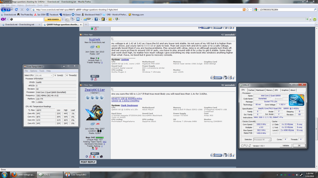 Q6600 Voltage questions shooting for 3.4GHz+ | Overclock.net
